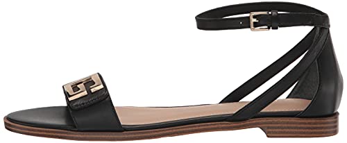 Guess Women's Rashida Flat Sandal, Black, 7.5