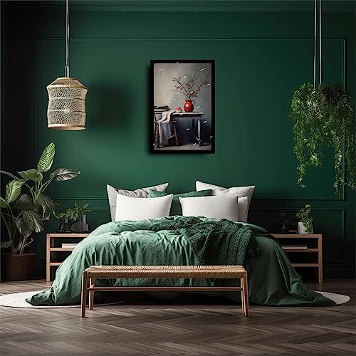 FLFGIDD Canvas Oil Painting Farmhouse Decor Canvas Wall Art Rustic Wall Decor for Living Room Bed Room Office 5x7inch with Solid Wood Frame