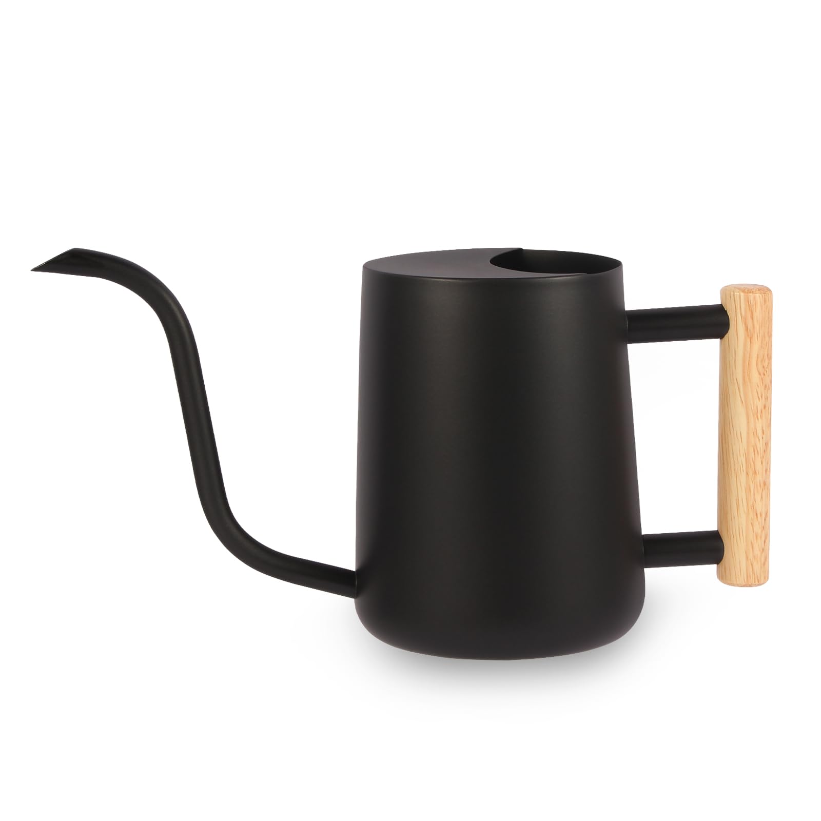 GUKJOB Plant Watering Can,35oz Metal Watering Can,Stainless Steel Watering Can Indoor Plants with Long Curved Spout,Small Watering Can for Indoor Plants,Bonsai Outdoor Garden Modern Decorative(Black)