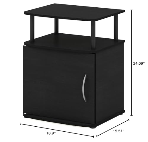 Furinno Jaya End Table, One, Black Wood