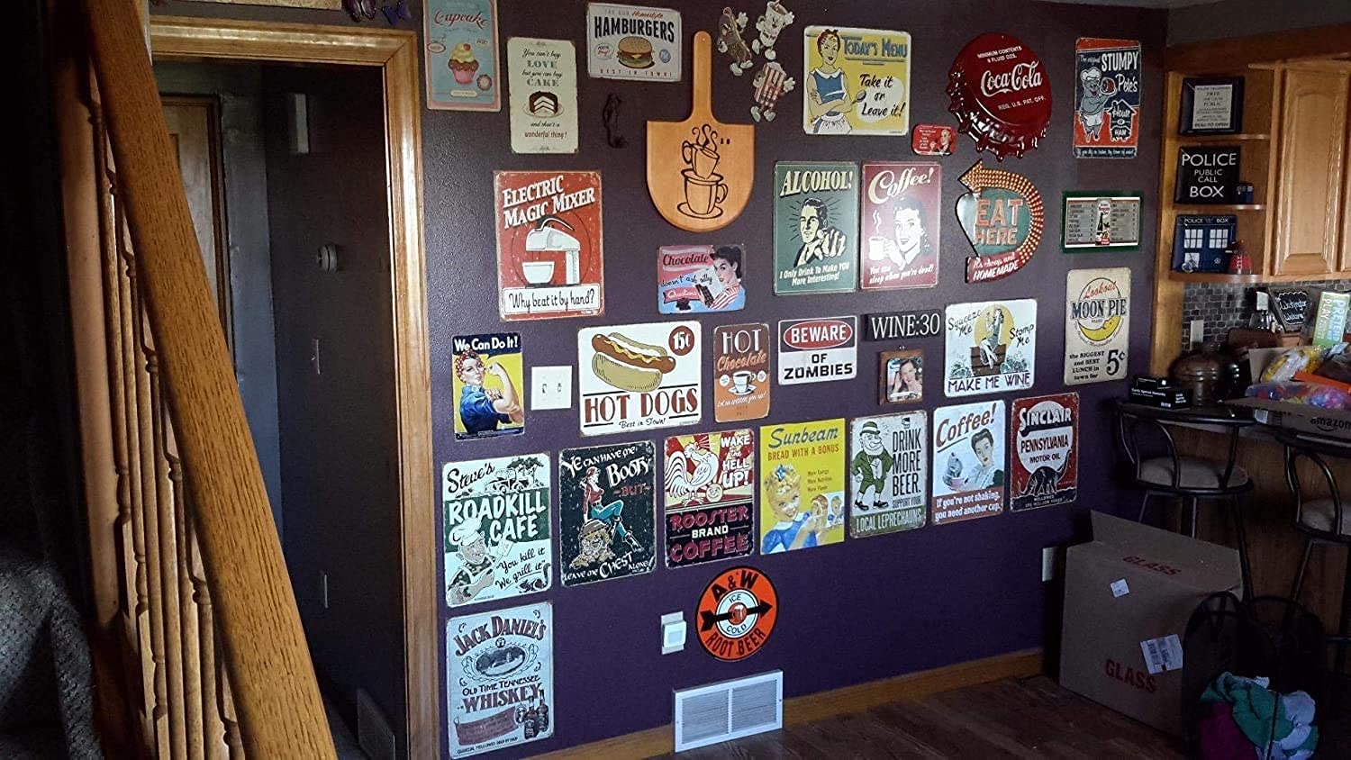 for Coffee Yard Home Kitchen Wall Decoration 8x12in,Vending Machines,Retro Metal Tin Sign Home Garage Plate Cafe Pub Motel Art