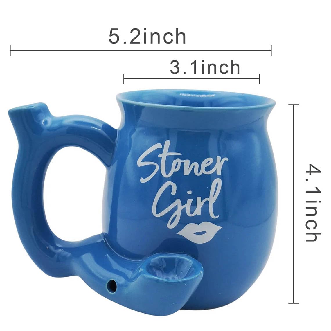 GORMERY Ceramic Coffee Mug, Reusable Multifunctional Coffee Mugs, Novelty Ceramic Mugs Unique Gift for Dads, Wife, Brothers and Sisters(Blue)
