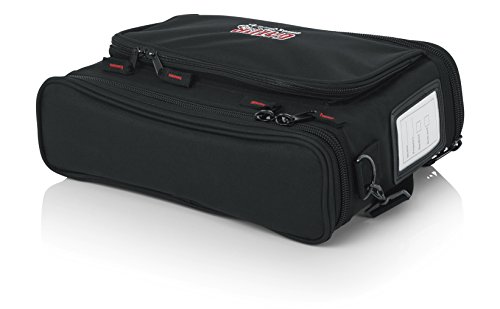 Gator Cases Padded Nylon Carry Bag for Single Wireless Microphone System; Live-in Style Holds Reciever, Body Pack, and Microphone with Antenna Access (GM-1W) , Black