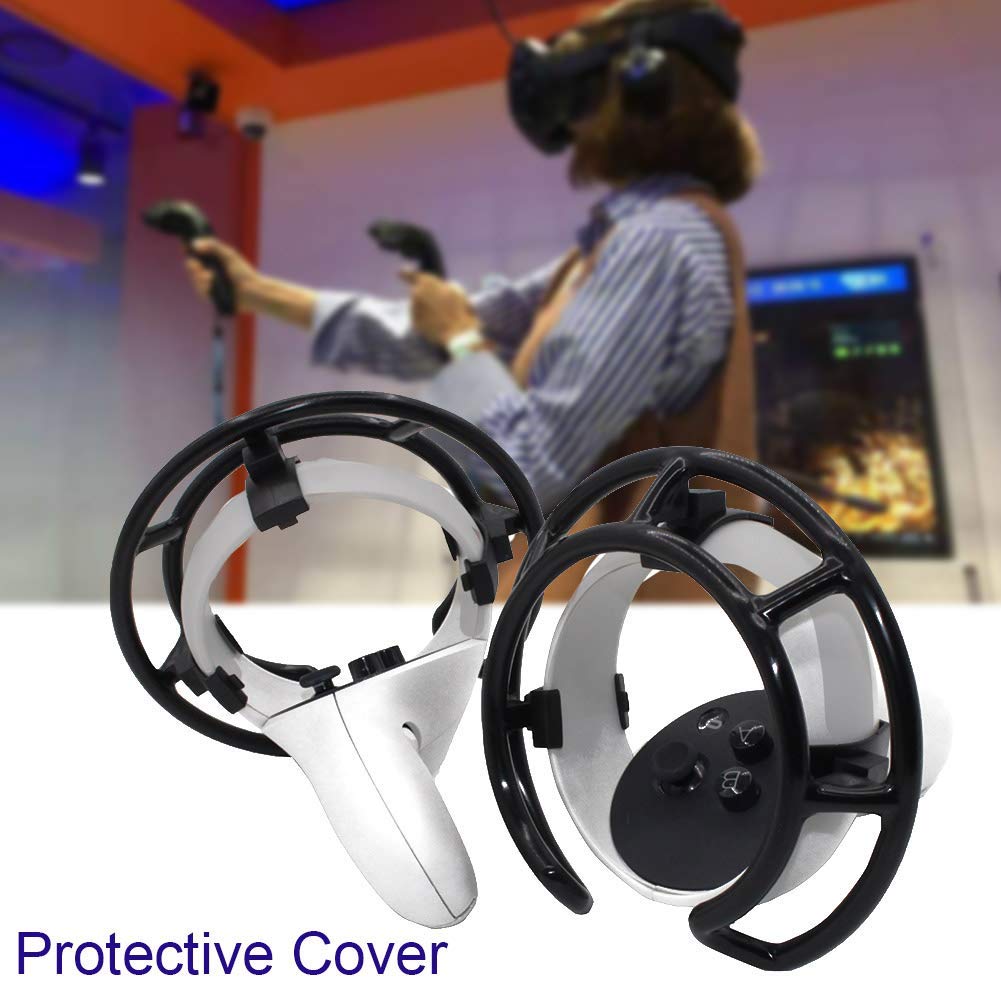 GEZICHTA 1pair Anti-Collision Controller Grip Frame Protective Cover Silicone Shock-Resistant Cover for Oculus Quest 2 Controller