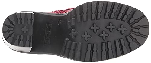 Guess Women's KANIELA Ankle Boot, Merlot Red Crocodile, 5.5