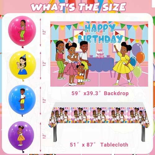 Gracie Corner Party Decorations - 155Pcs Gracies Corner Decorations include Banner Tablecloth Backdrop Ballons Cupcake Cake Toppers Tableware Hanging Swirls. Gracie Corner Birthday Decorations