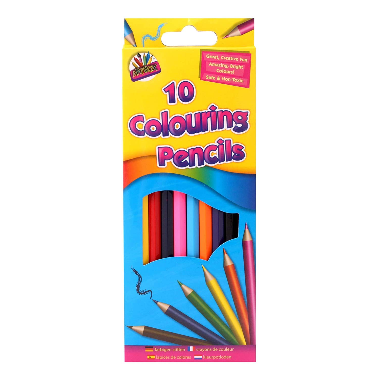 Full Size Colour Pencil 5 Packs = 50 Pencils