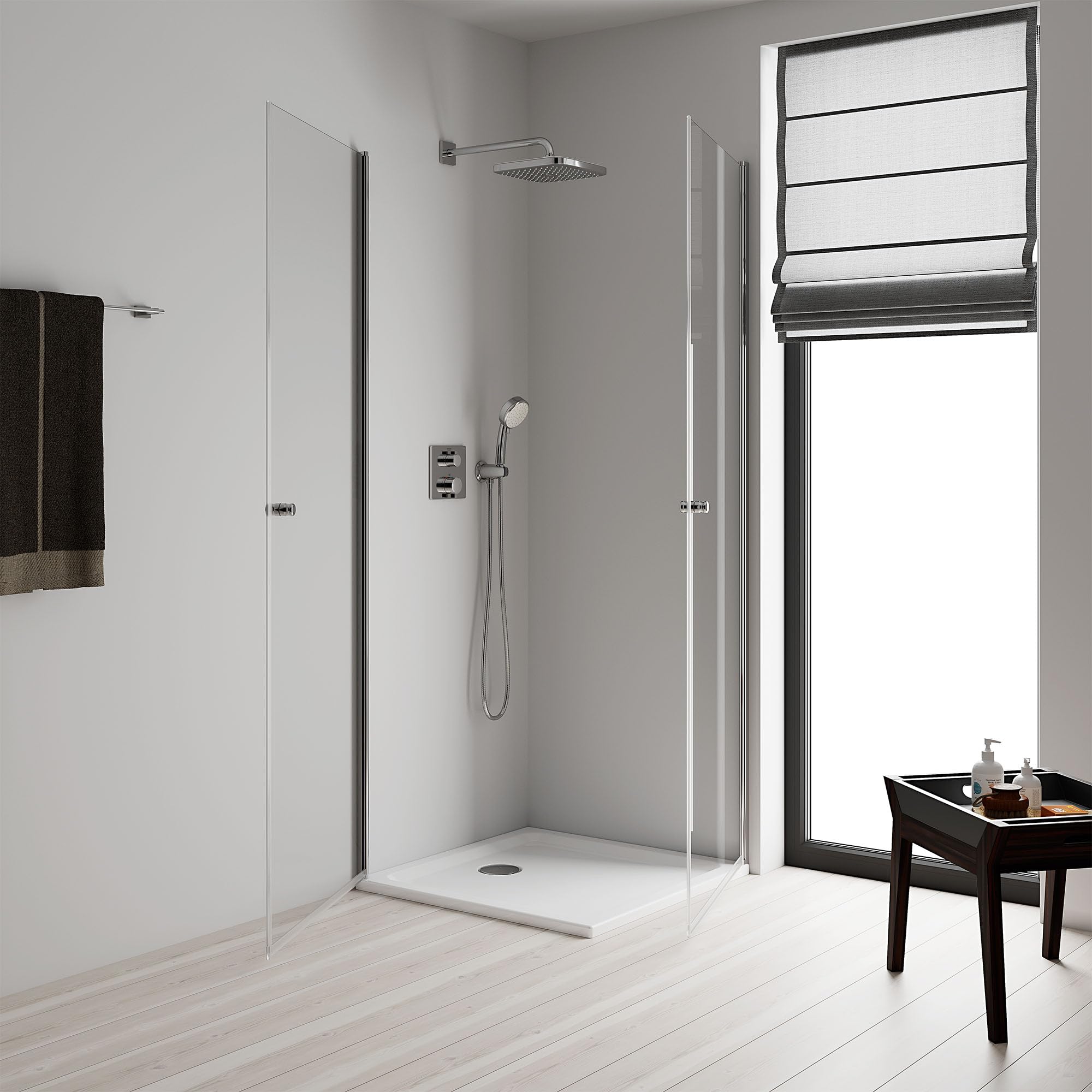 GROHE Tempesta 250 Rain Shower head in Starlight Chrome - Square