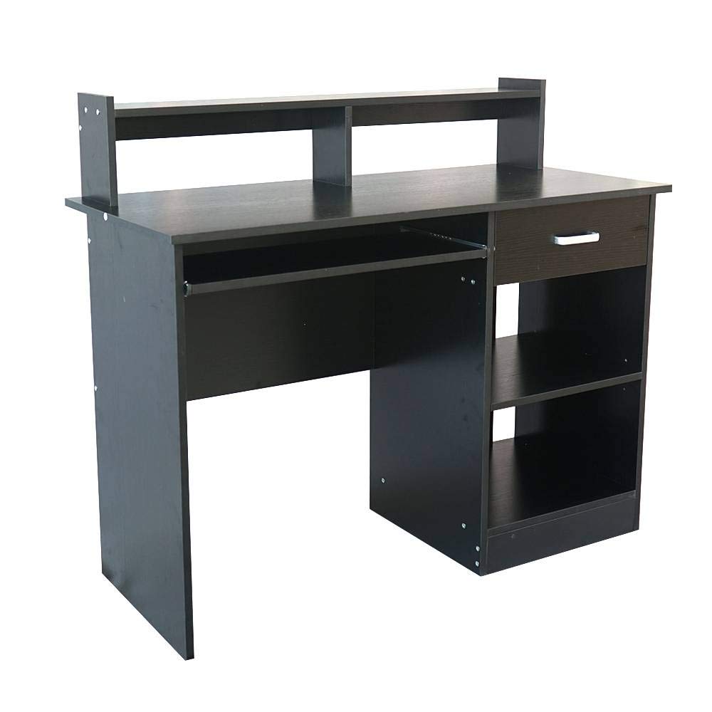 FRITHJILL Computer Desk with Keyboard Tray,Home Office Computer Desk Workstation Wood Laptop PC Table Drawer tudent Table