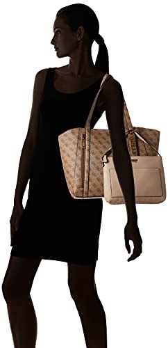 GUESS womens Naya Tote, Latte, One size US
