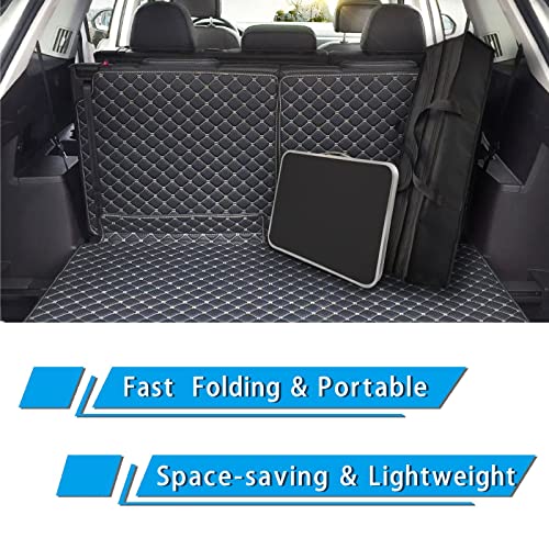 Gocamptoo Aluminum Small Folding Camping Table2 Feet,Adjustable Height Lightweight Portable Work Desk for Indoor Outdoor Picnic Party Dining Camping Meeting (Black)
