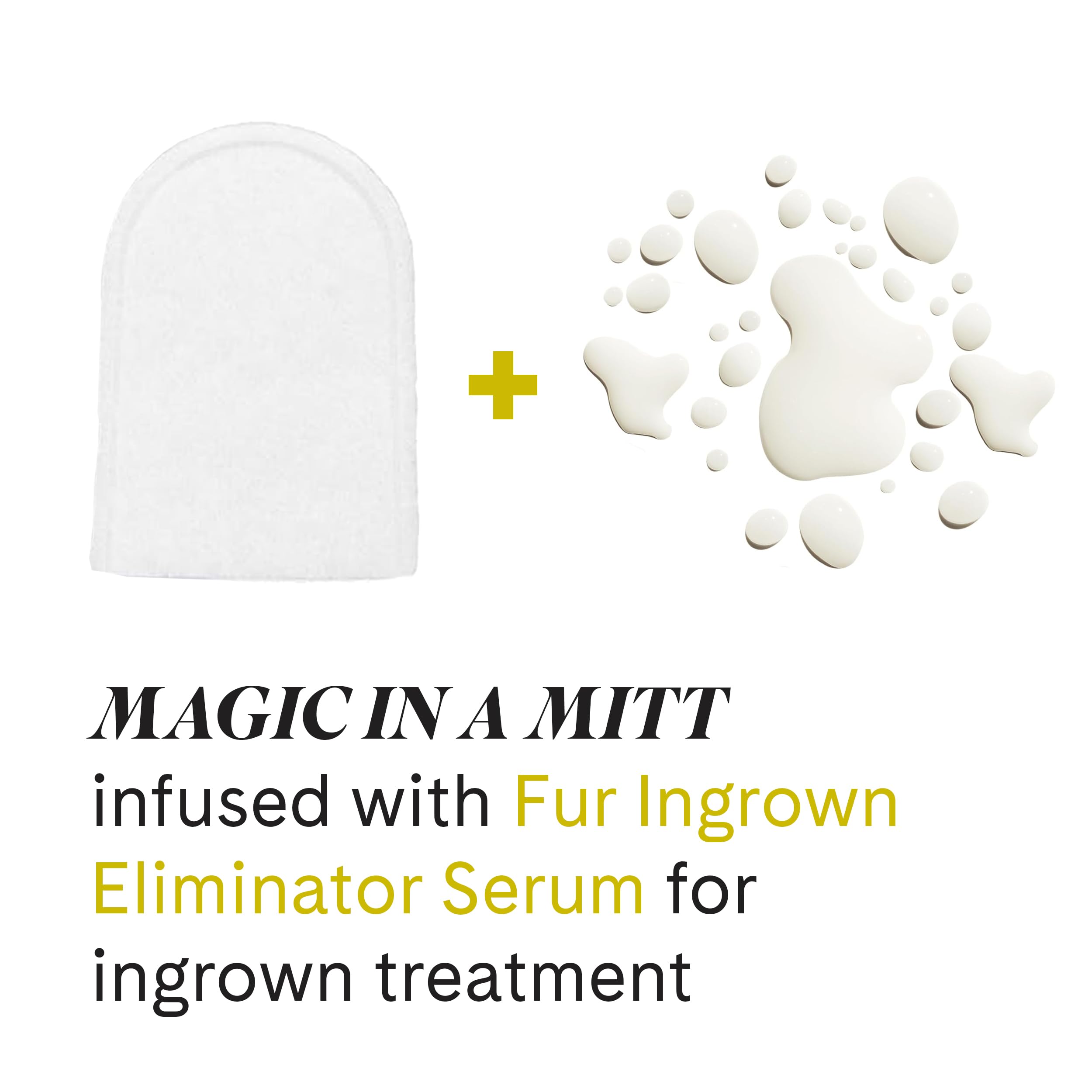 Fur Ingrown Eliminator- Post Hair Removal Care to Soothe Irritation and Eradicate Bumps - 12 Wipes