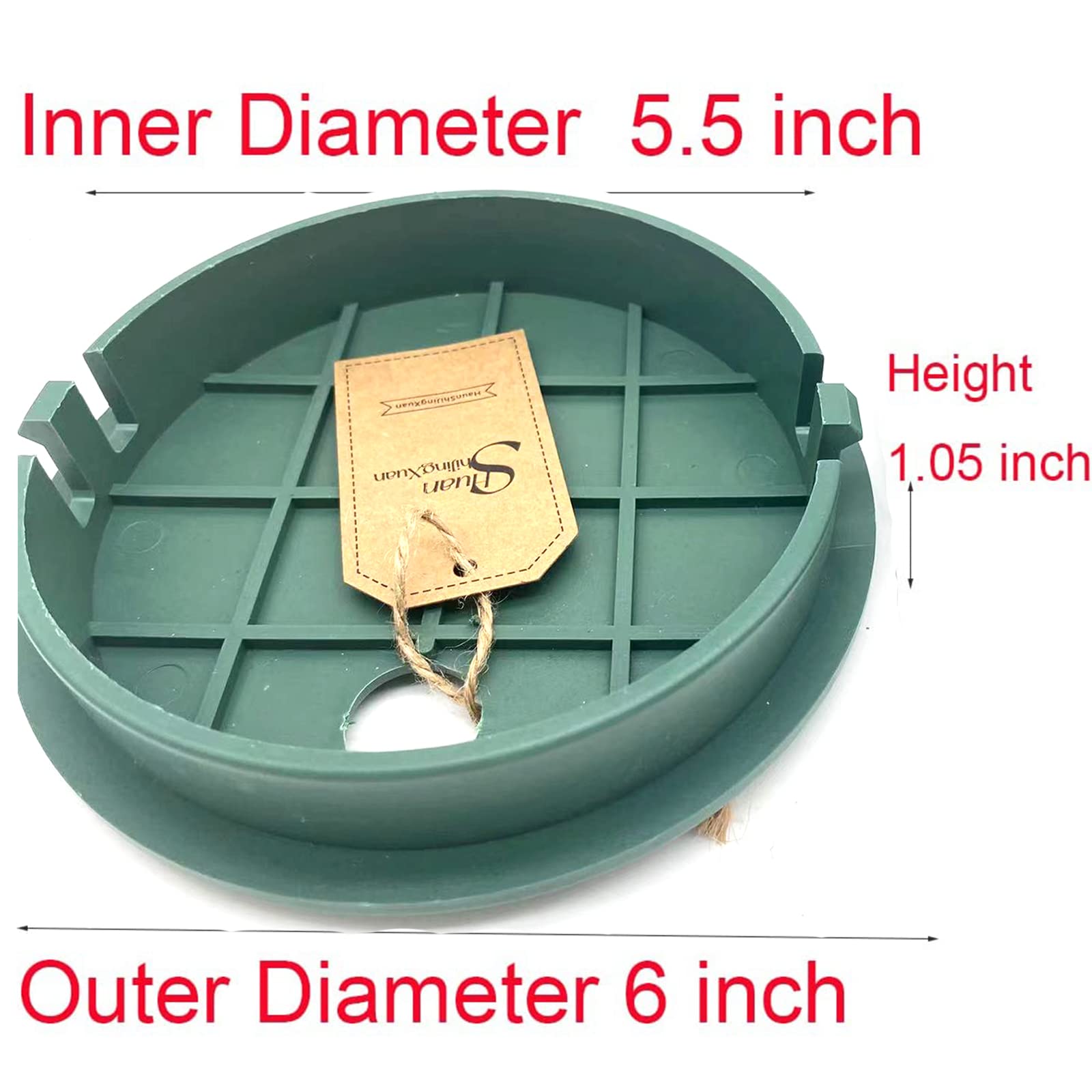 HuanShiJingXuan 6 Pack Valve Box Cover Strong Bearing Capacity 6 Inches Universal Round Valve Box Cover Lid Durable Valve Boxes Lid Replacement for Outside Sprinkler System Yard Irrigation System