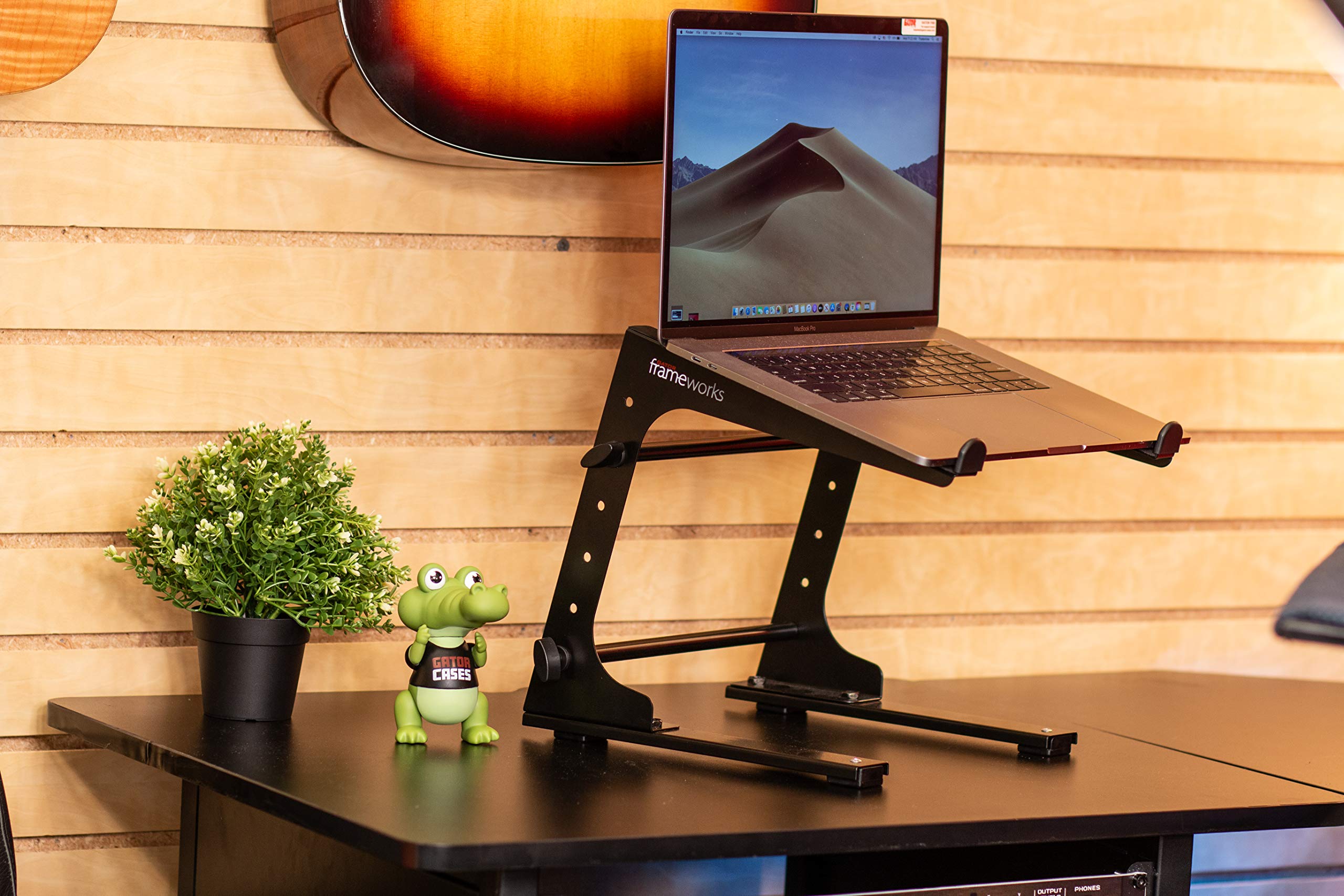 Gator Frameworks Portable Desktop Laptop/DJ Controller Stand with Fixed Height; (GFWLAPTOP1000)