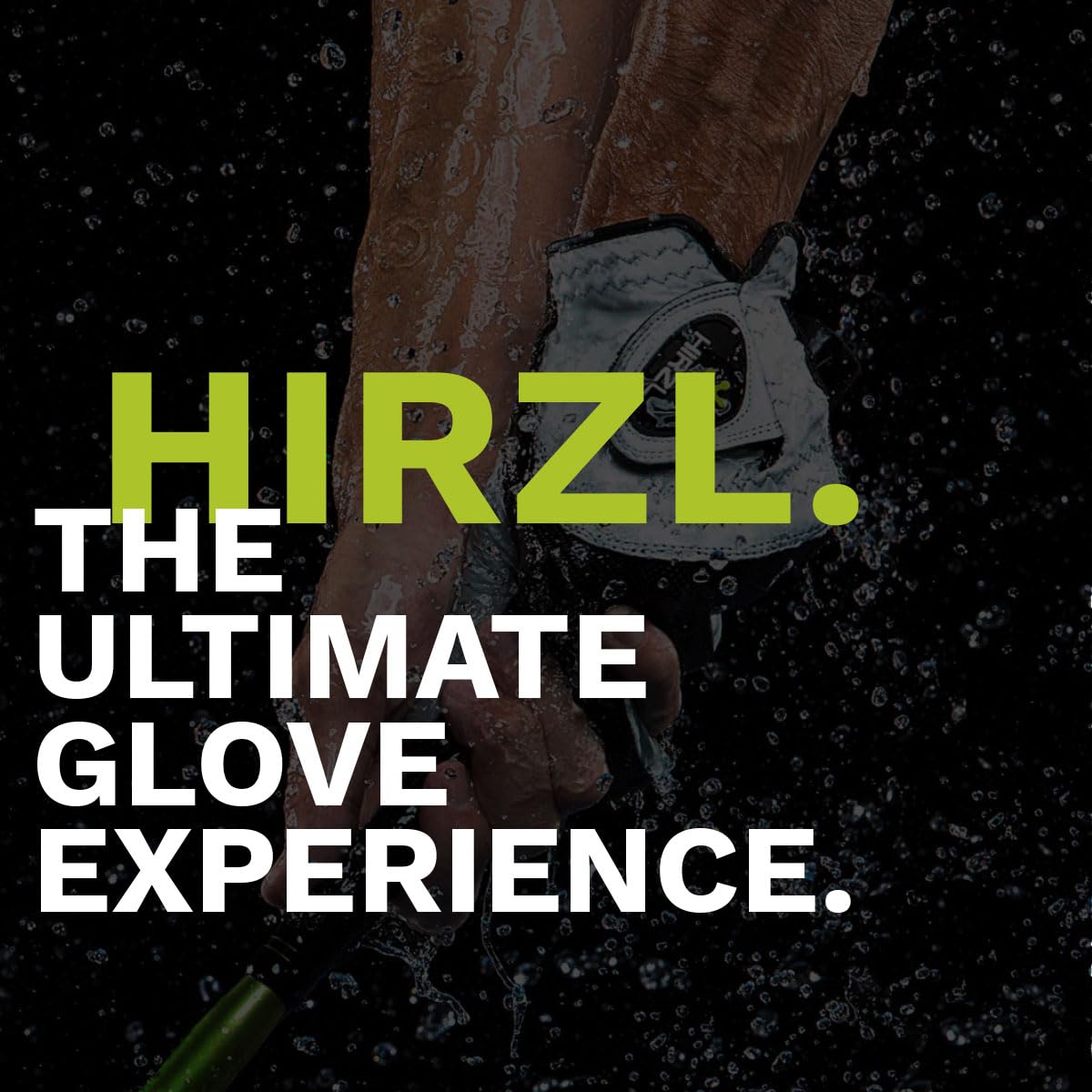 HIRZL Trust Control 2.0 – Men's All-Weather Golf Glove (White/Black) | Kangaroo Leather Palm | Cabretta Leather Backhand - Trusted by Pro’s, Medium, Worn Left Hand (Pack of 5)