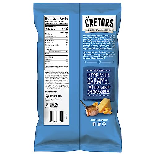 G.H. Cretors, The Mix,Cheese & Caramel Flavor Popcorn (12 Pack - 7.5 Oz Each)