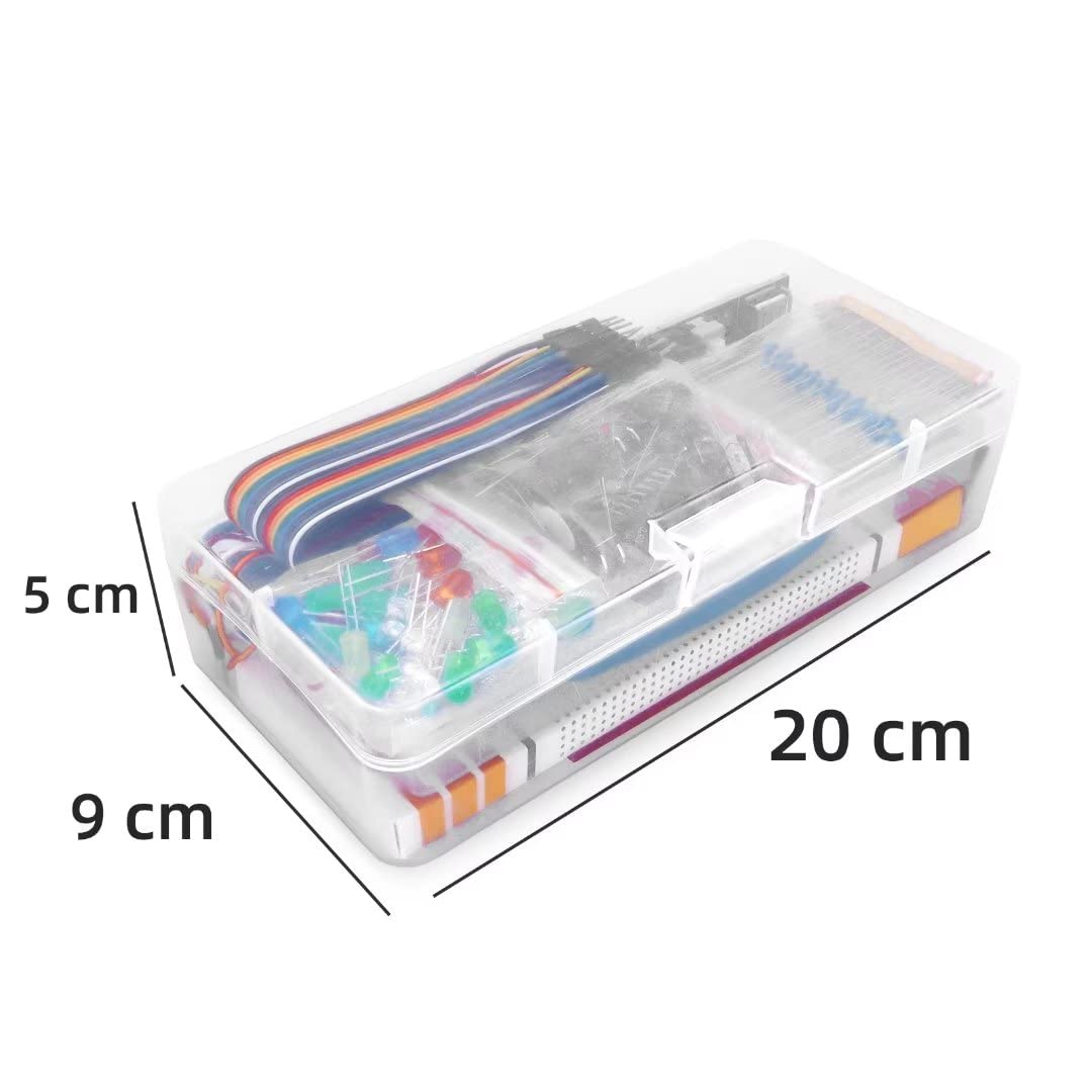 Huayuxin DIY Component Electronic Starter Kit for Arduino Kit STM32 Raspberry Pi, 36-in-1 Electronics Kit, Programmable Engineering Coding Education STEAM/STEM Fun Kit with Arduino IDE C C++ Tutorial