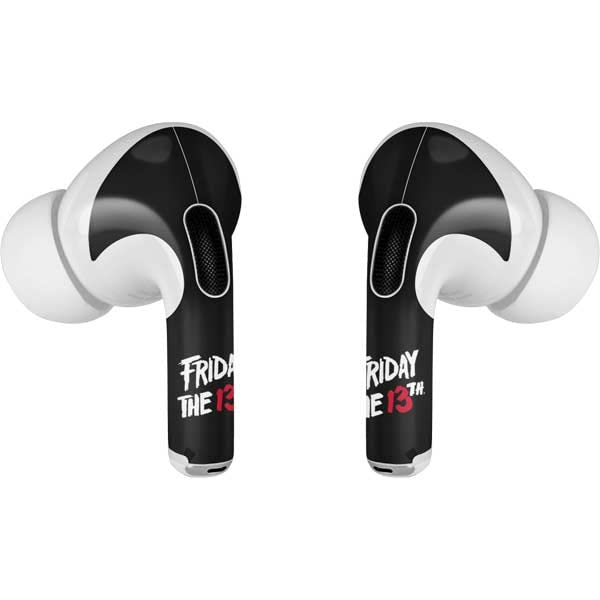 Skinit Decal Audio Skin Compatible with Apple AirPods Pro - Officially Licensed Warner Bros Jason Voorhees Design