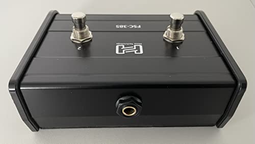 Hosa FSC-385 Footswitch, Guitar-style, Dual-latching & CSS-110 1/4" TRS to 1/4" TRS Balanced Interconnect Cable, 10 Feet