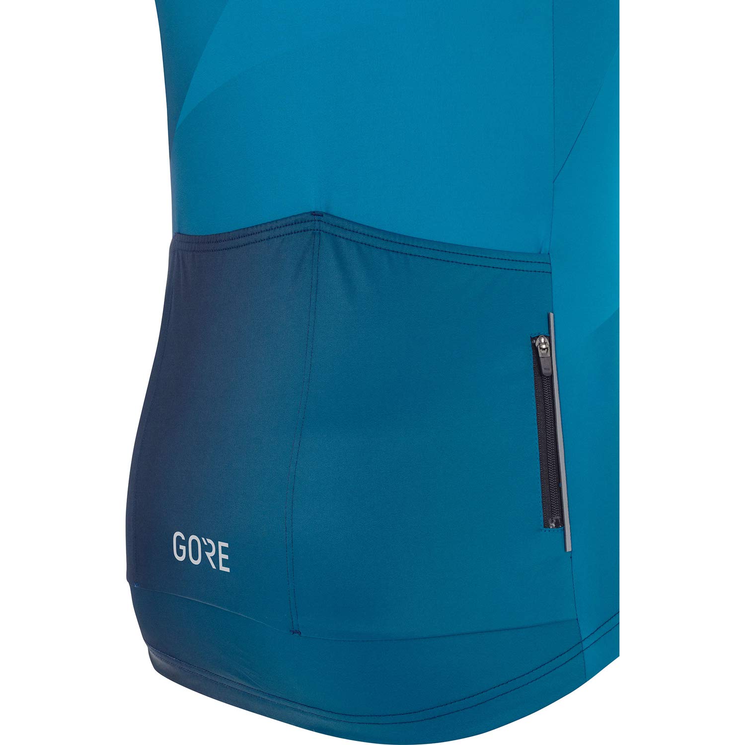 GORE WEAR Mens Fade Jersey Mens, Sphere Blue/Black, Large