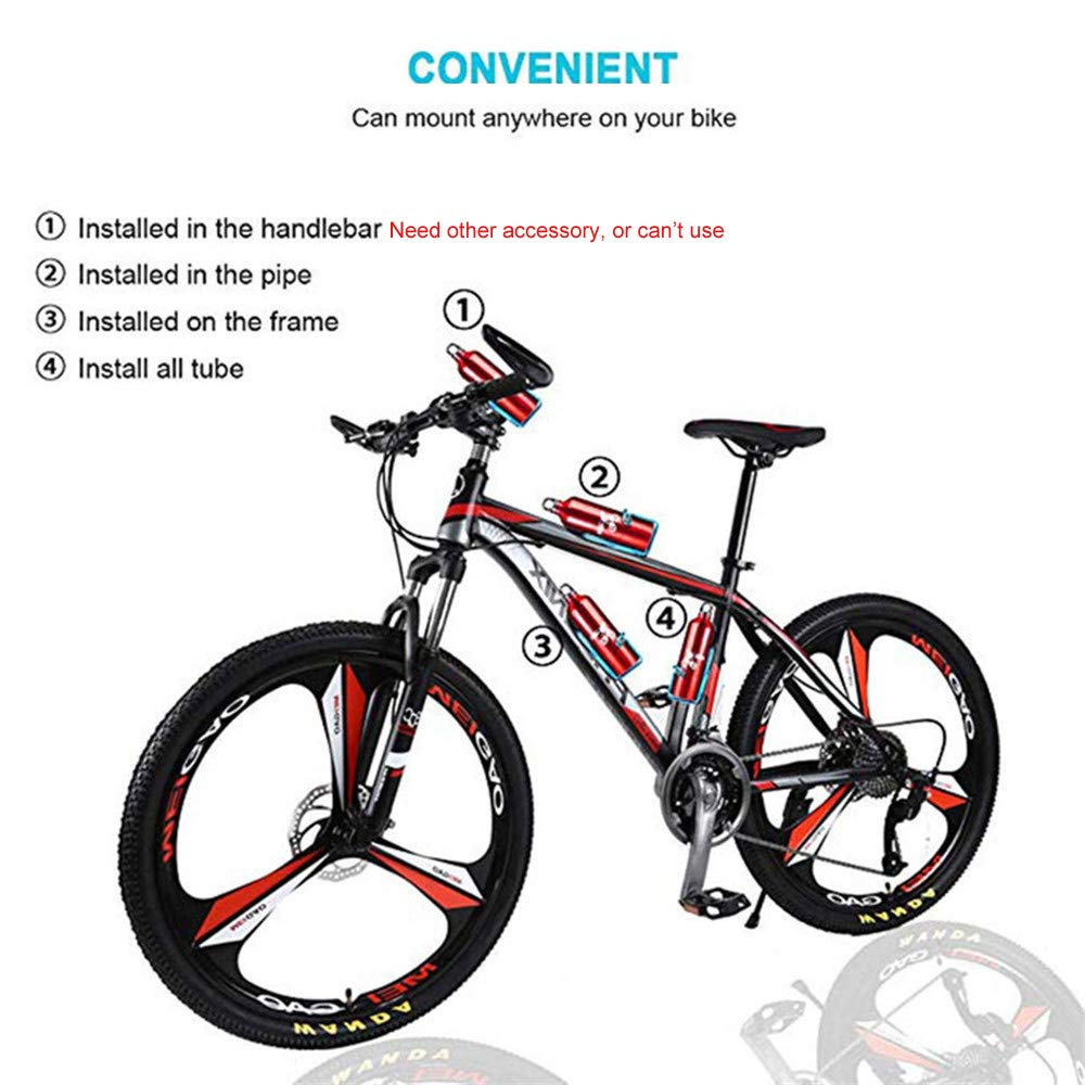 GOADAFOO 2Pack Bike Water Bottle Holder Bike Accessories for Adult Bikes Lightweight Bicycle Cup Holder Cage(Black)…
