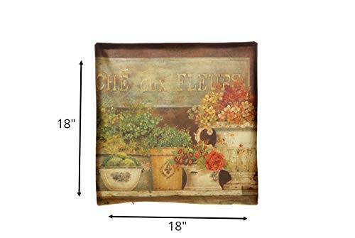 Glarcy Throw Pillow Covers (Home Garden) Couch Pillow Covers 18 x 18 Inch with a Home Garden Design
