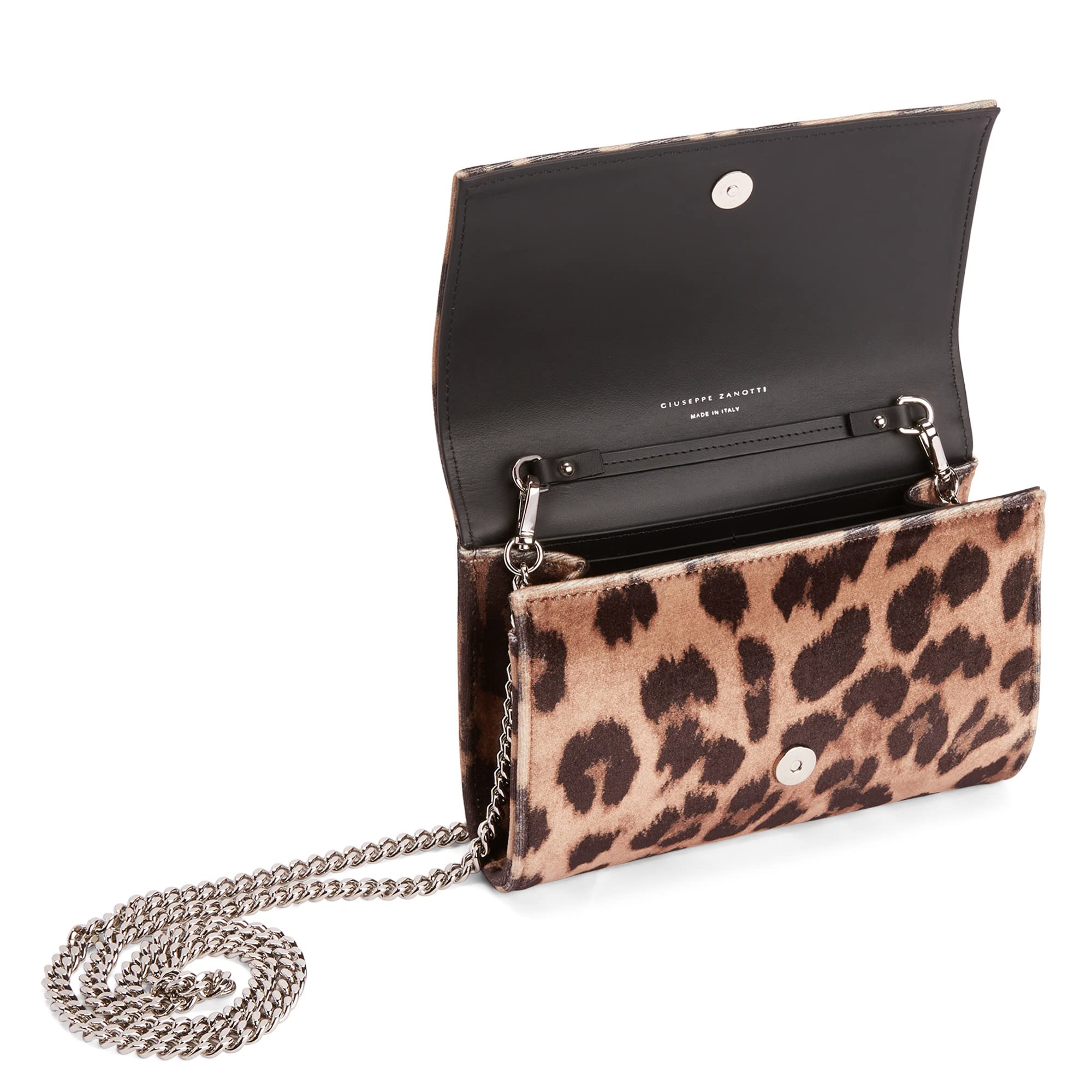 Giuseppe Zanotti, Cleopatra Velvet Shoulder Bag, One Size, Pink
