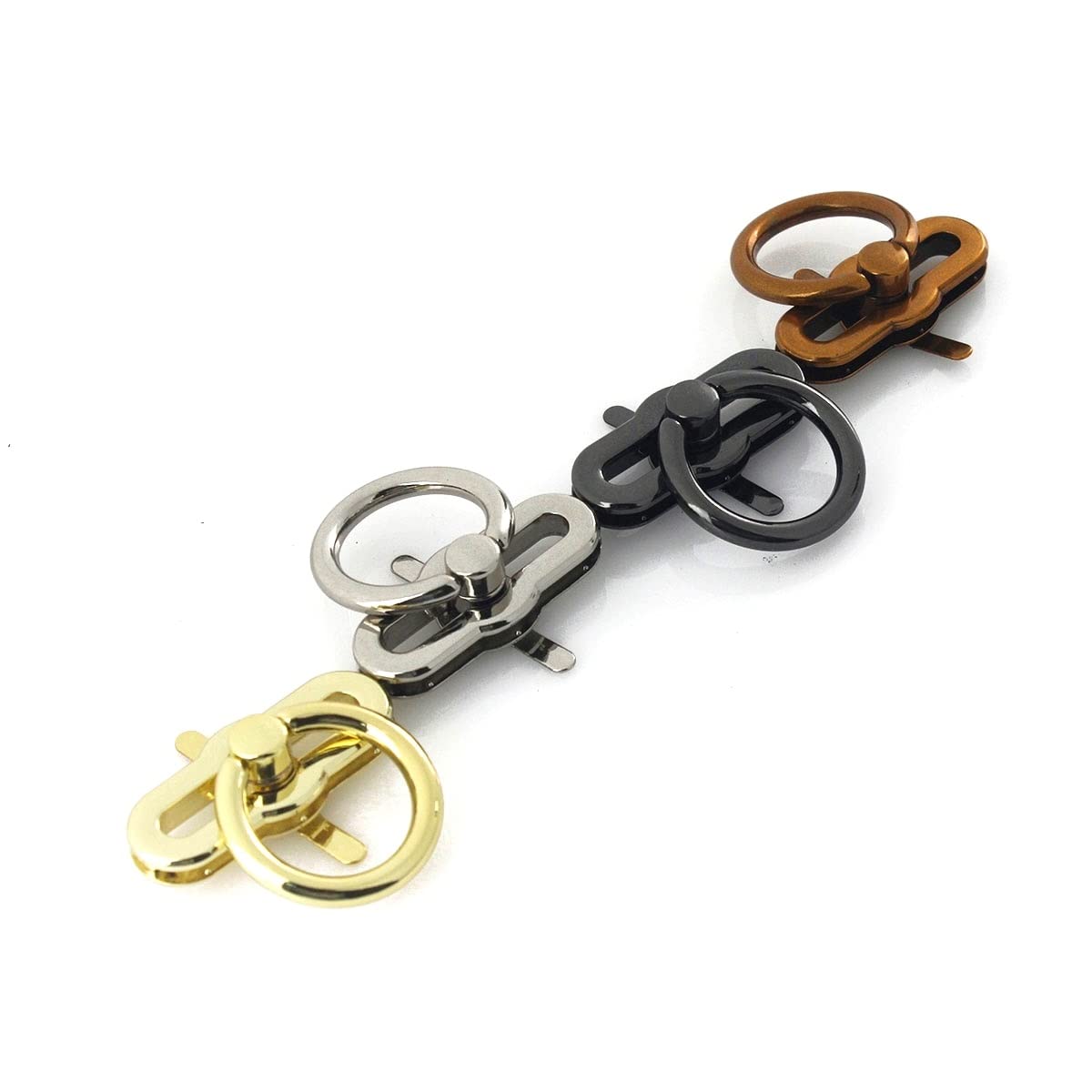 GGRBH Metal Turn Lock Durable Lock Clasp for DIY Handbag Bag Purse Luggage Hardware Closure Bag Parts Accessories