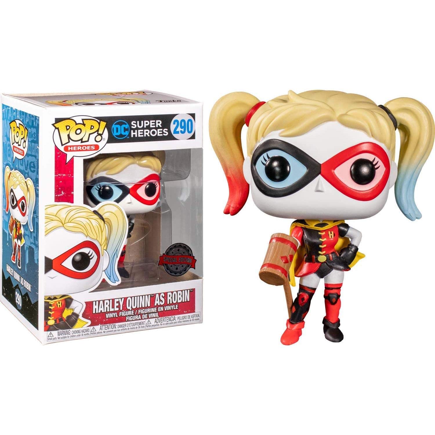 Funko DC Comics POP! Heroes Harley Quinn AS Robin Vinyl Figure 2019 L.A. Comic CON Exclusive #290