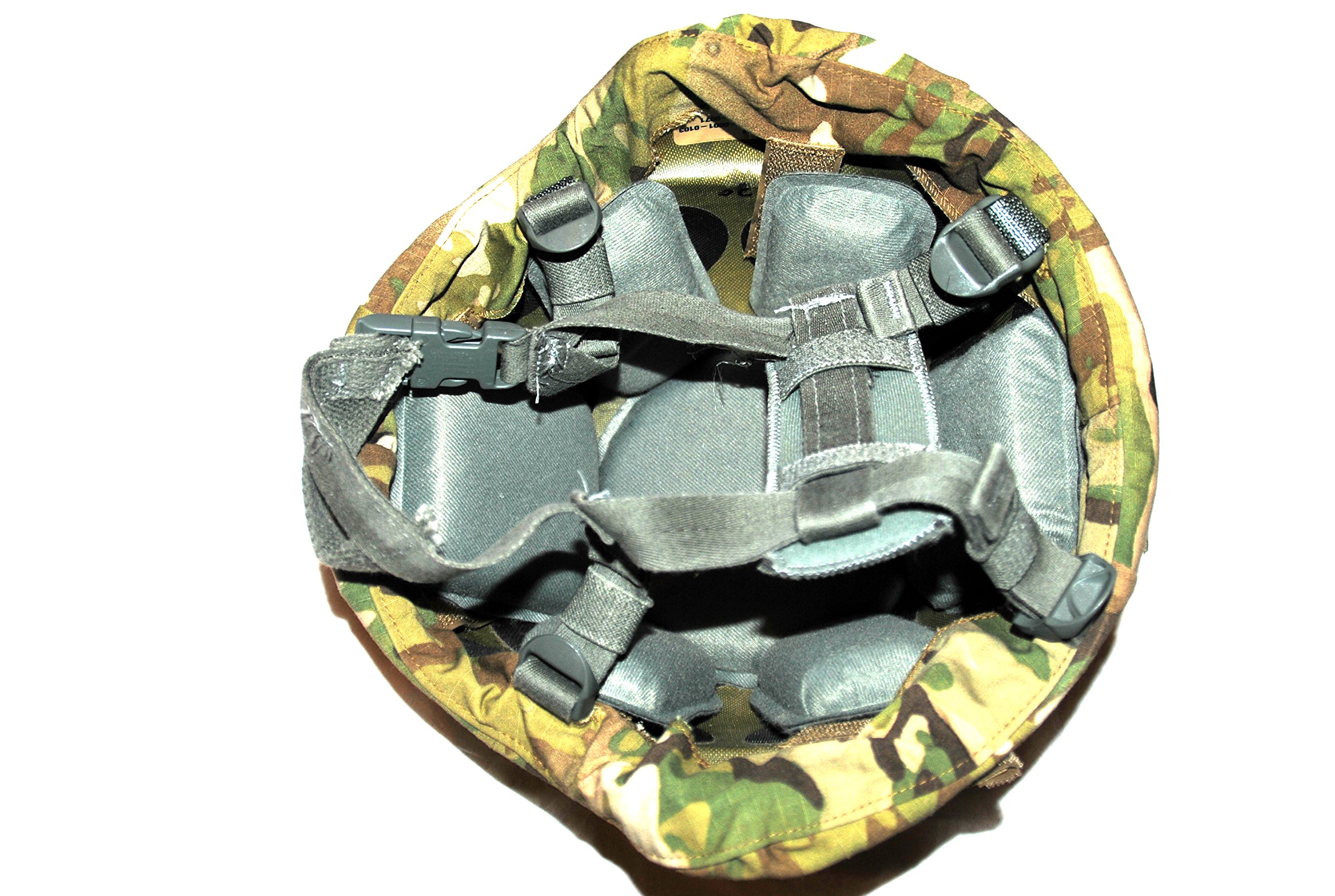 Genuine Usgi Ach Mich Msa Sds Helmet With Multicam Cover - Medium