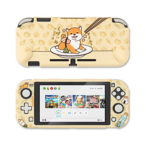 GeekShare Protective Case Compatible with Nintendo Switch Lite, Anti-Collision Non-Slip Shockproof Protective Cover Shell for Switch Lite (Shiba Inu)