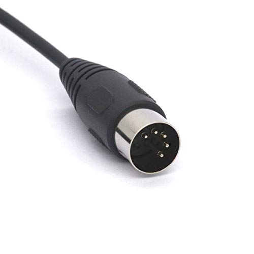 GLHONG 5 Pin Midi to RCA Cable, 5-Pin Din Male to 2 RCA Phono Male Plugs Audio Lead Cord for Bang & Olufsen, Naim, Quad, Stereo Systems