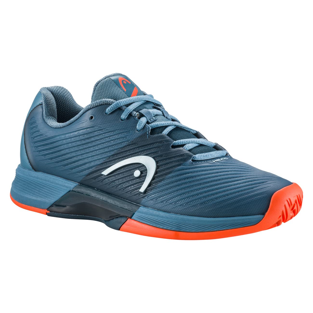 HEAD Men's Revolt Pro Sneaker, Bluestone/Orange, 6.5
