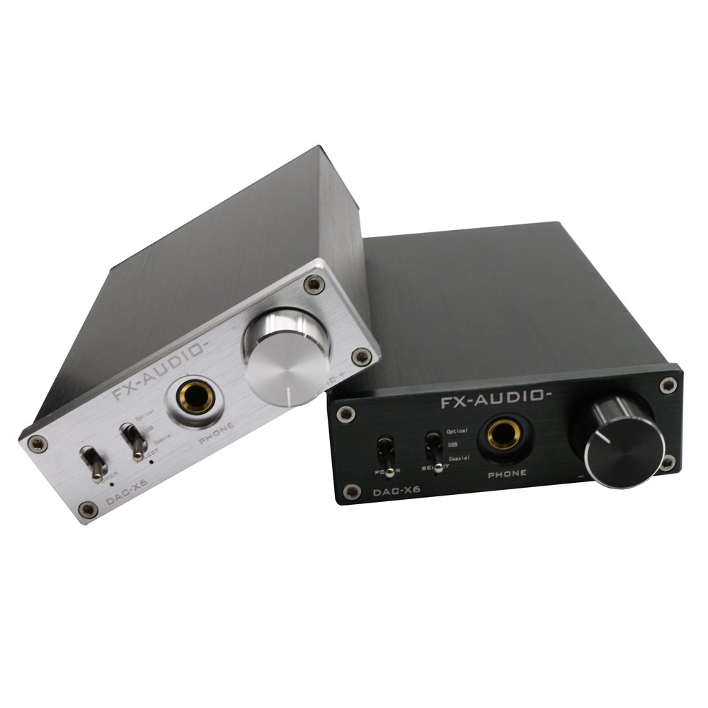 FX Audio DAC-X6 24BIT/192 Optical/Coaxial/USB Digital Audio Amplifier DAC Decoder Black