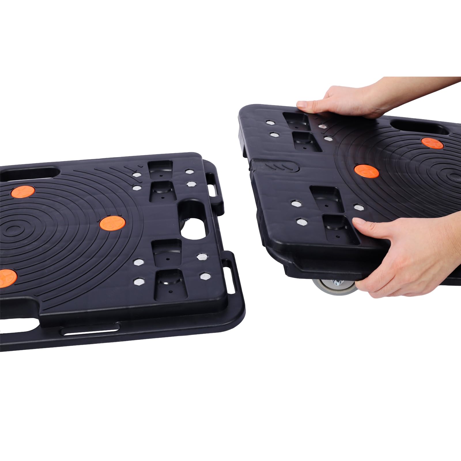 Furniture Moving Dolly, 4Pcs Moving Dolly, Heavy Duty Furniture Rolling Mover, Interlocking Moving Dolly with 4 Wheels for Couch Boxes Heavy Items, 23.6 x 15.7 inch 330 Lbs (2)