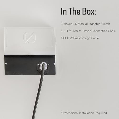 Goal Zero Haven 10 β Compatible w/Yeti 4000 PRO Portable Power Station for Efficient Power Management & Home Backup During Outages β Connects up to 10 Essential Circuits, Max Power of 7,500 W