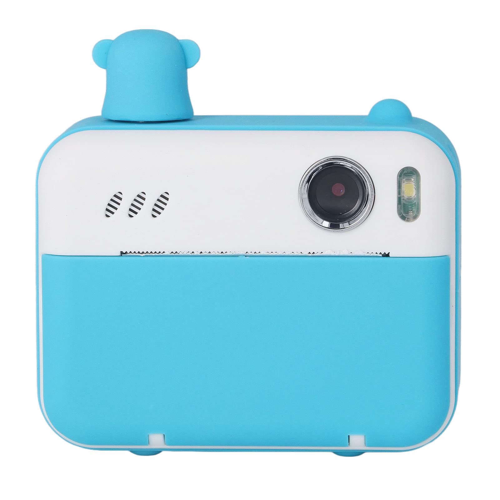 GLOGLOW Camera, HD 1080P Dual Lens 1000mAh Battery 2.4 Inch LCD Screen Kids Print Camera for Travel (Sky Blue)