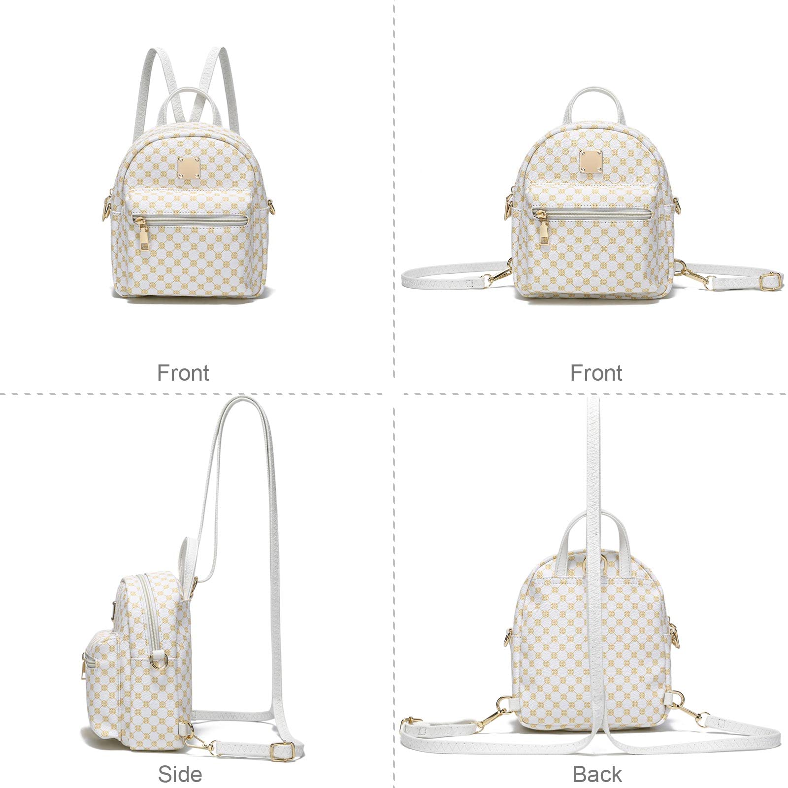 HIYOLALA Mini Backpack for Girls Convertible Small Backpack Purse for Women