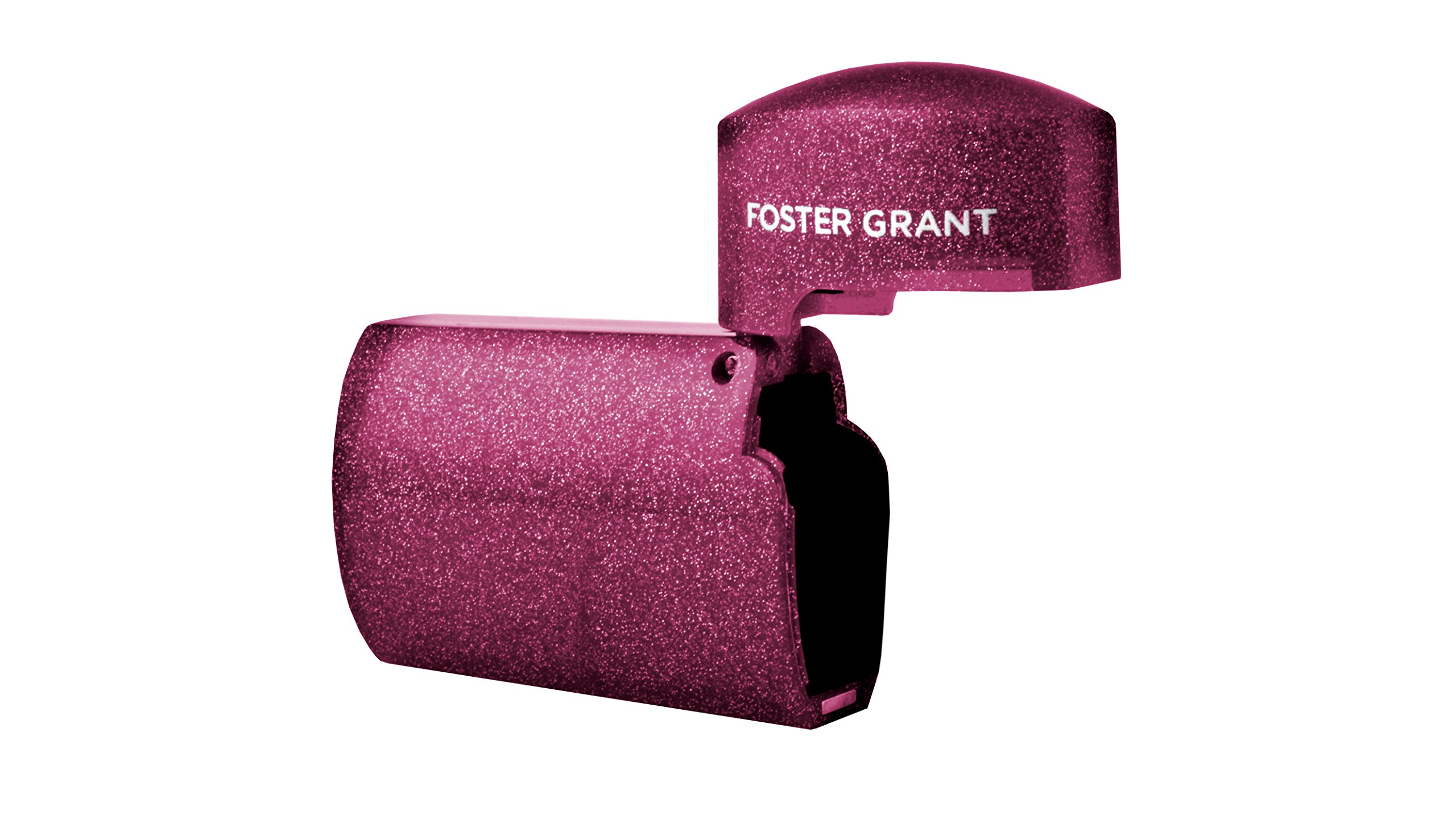 Foster Grant Women's Gideon Rectangular Reading Glasses, Magenta/Transparent, 64 mm, +2.50