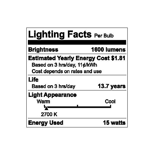 GE Classic 2-Pack 100 W Equivalent Dimmable Soft White A21 LED Light Fixture Light Bulb