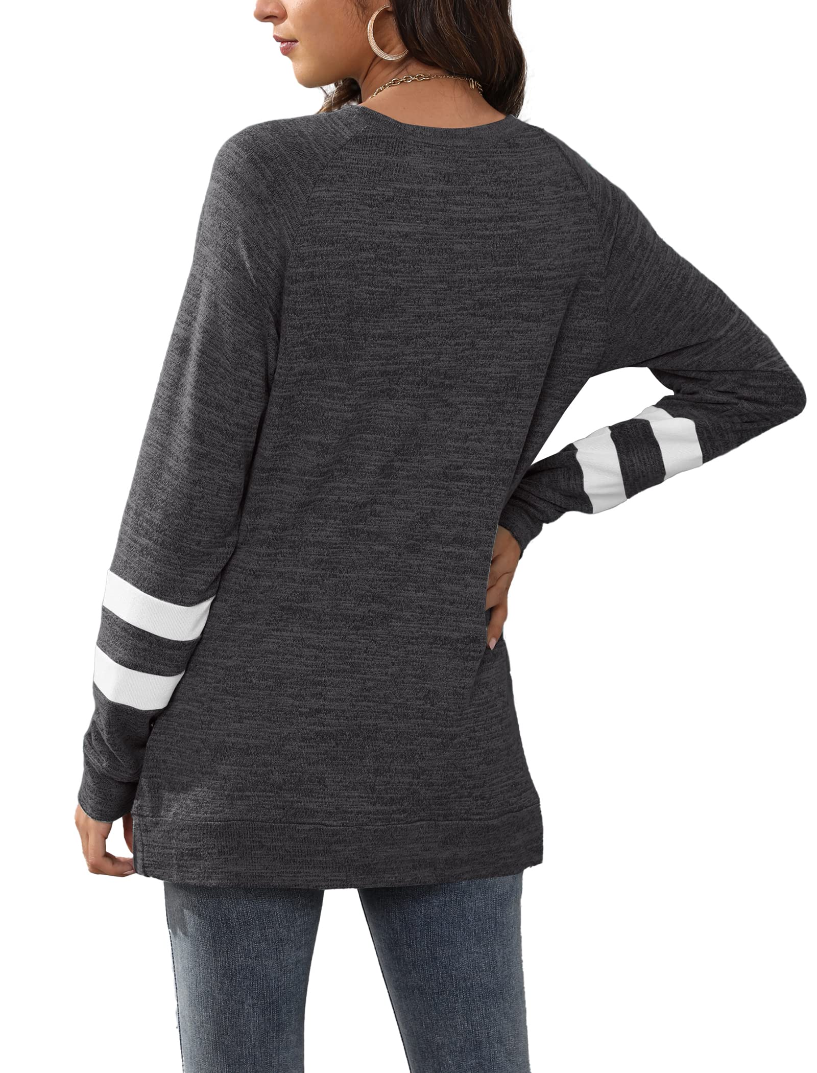 Geifa Sweaters for Women Trendy Cozy Sweatshirts Long Sleeve Shirts Fall Fashion 2023 Red L