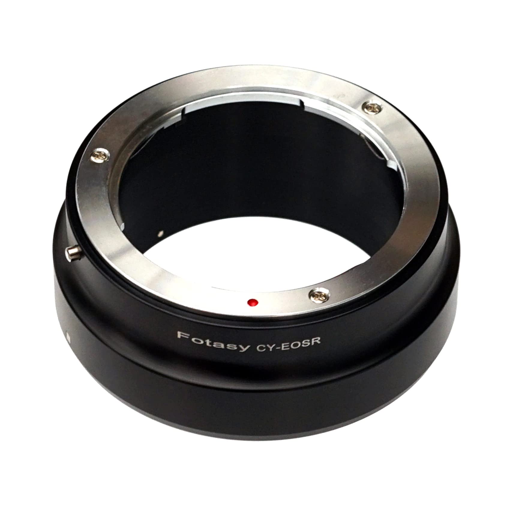 Fotasy Contax Yashica C/Y Lens to Cannon EOS RF Mount Adapter, CY EOS R Adapter, C/Y RF Ring, Infinity Focus, Compatible with Canon EOS R Mirrorless Camera EOS R RP Ra R3 R5 R6 R7 R10