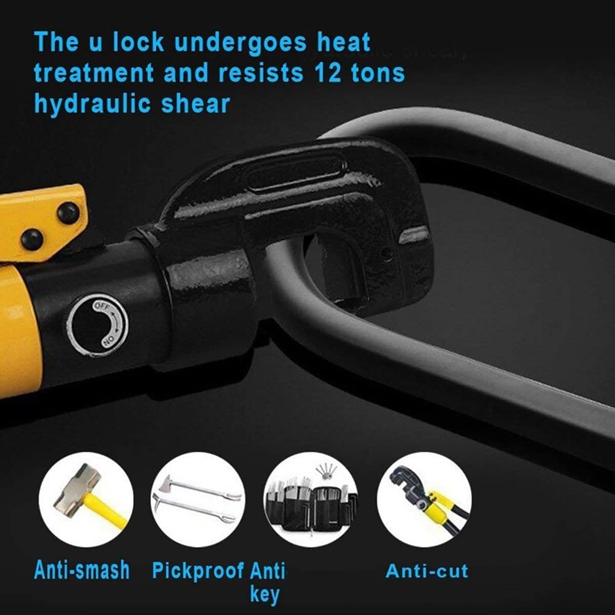 Heavy Duty 5-Digit Bicycle Bike Combination U-Lock Bike Bicycle Motorcycle Cycling Scooter Security Steel Chain Lock