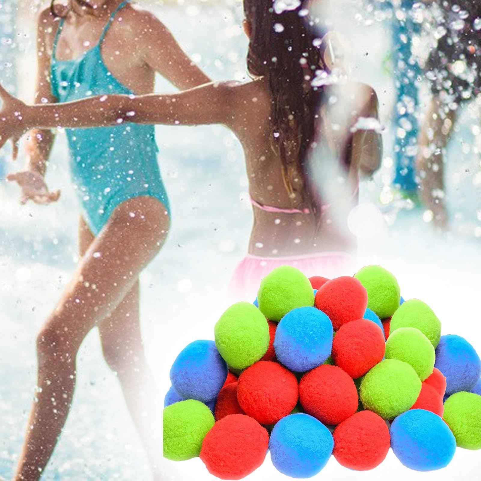 Grebest Water Balloons,Reusable & Rapid Fill Water Soaker Balls-Summer Pool Games Fight Toys for Kids Teens Boys Girls Lake Blue