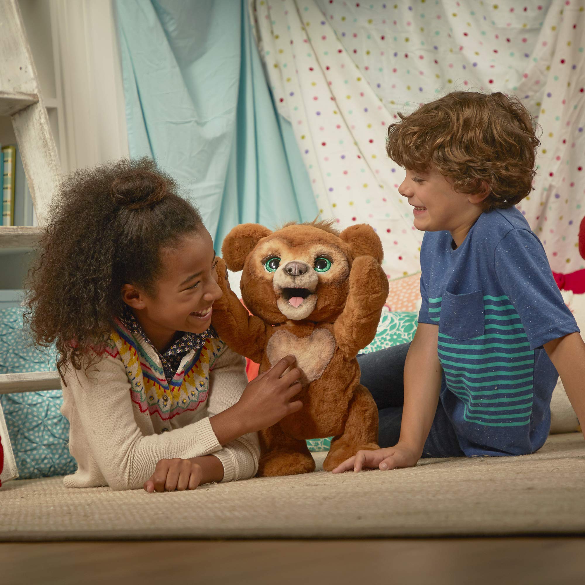 FurReal Cubby, The Curious Bear Interactive Plush Toy, Ages 4 and Up