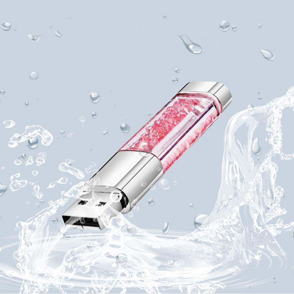GARRULAX USB Flash Drive, 8GB / 16GB / 32GB USB2.0 USB Memory Stick Date Storage Pendrive Thumb Drives (32GB, Light Pink)
