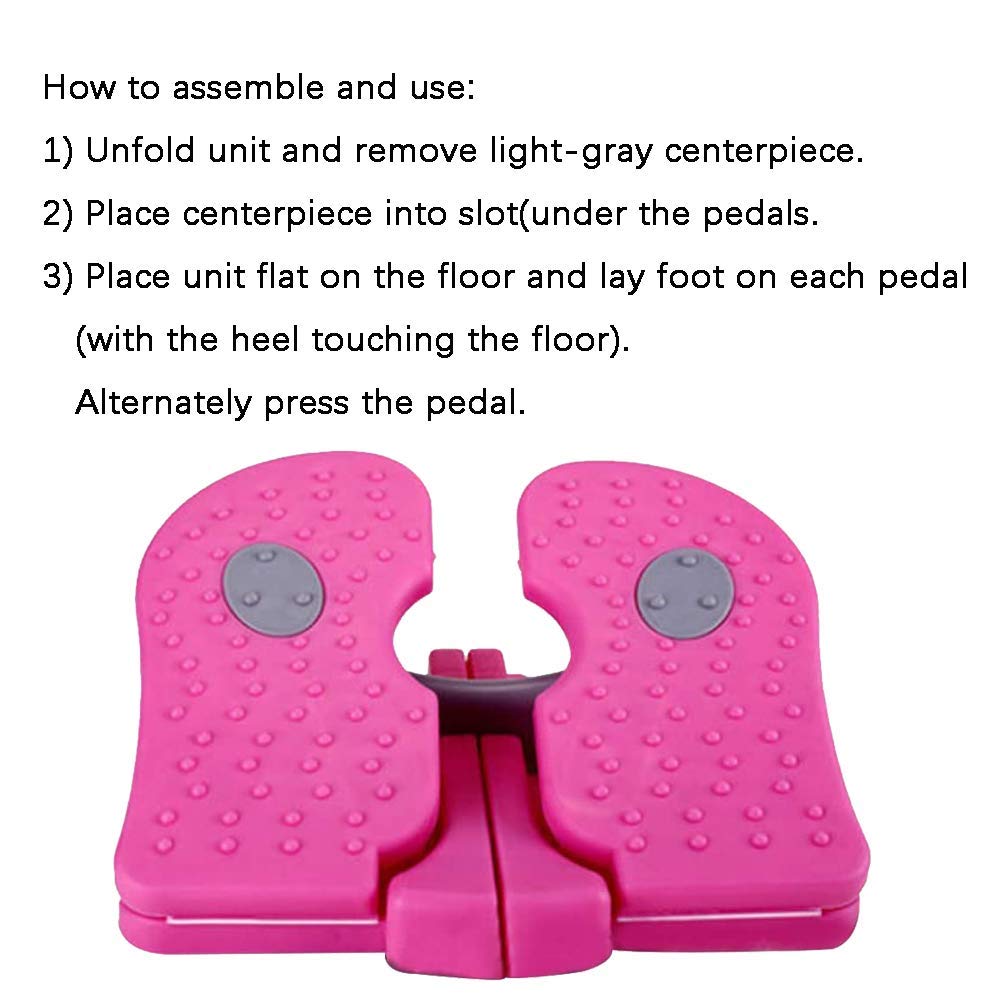 FSYEEL Mini Stepper Exercise Machine Mute Stepper Air Stepper Climber Fitness Machine Stair Stepper Indoor Training Exercise Step Slimming Machine, Random Color