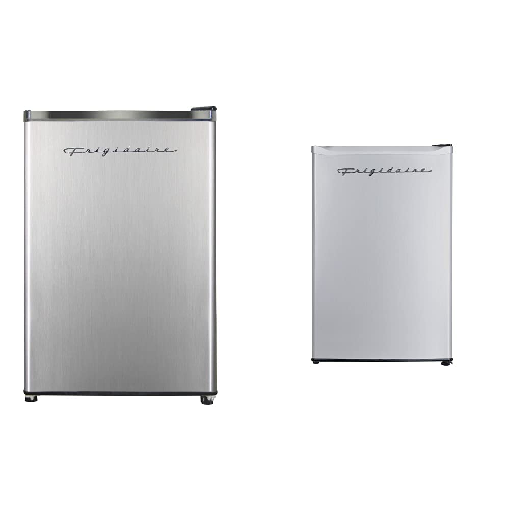 Frigidaire EFR492, 4.6 cu ft Refrigerator, Stainless Steel Door, Platinum Series & EFRF314-AMZ Upright Freezer 3.2 cu ft Stainless Platinum Design Series