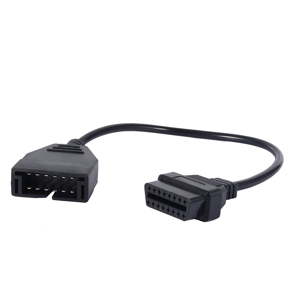 Fydun 12 Pins to 16 Pins Adapter Cable Diagnosis Adapter Scanner Cable Connector for