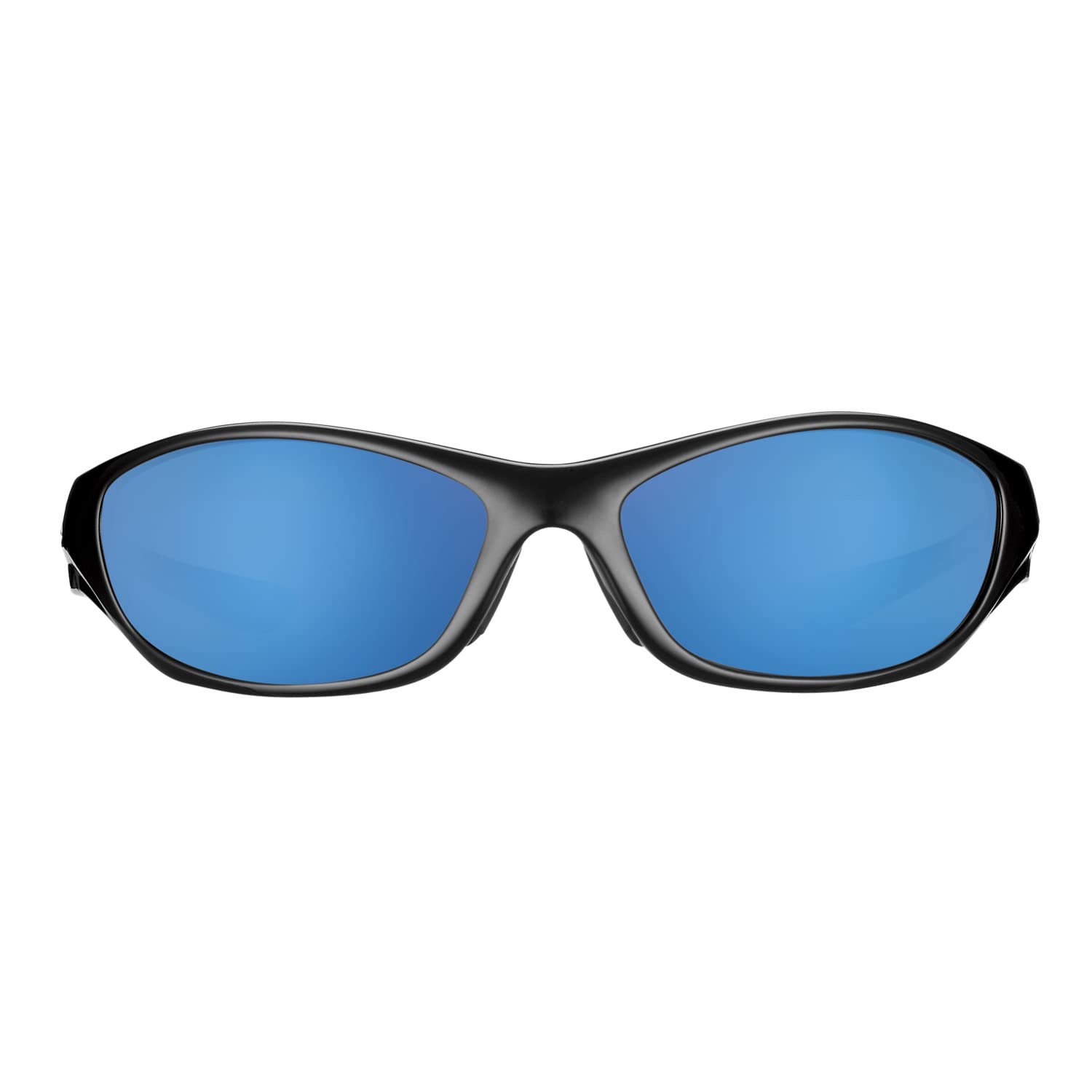 Flying Fisherman 7735BS Sunglass, Shiny Black Frames/Smoke-blue Mirror Lenses, One Size